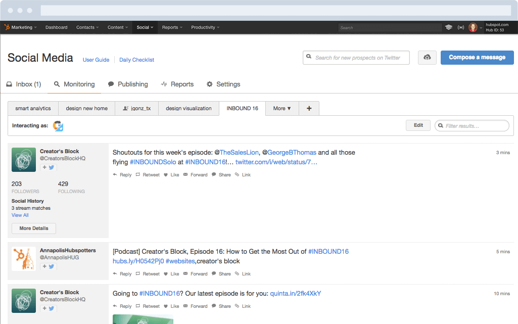 Outil de gestion des réseaux sociaux | HubSpot