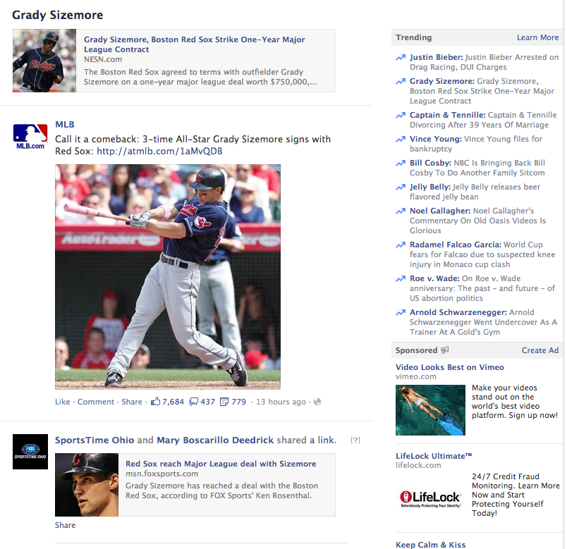 Trending Newsfeed: Newest Feature On Facebook - Thrive Internet Marketing