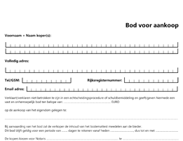 Een bod uitbrengen op een woning, hoe doe ik dat?