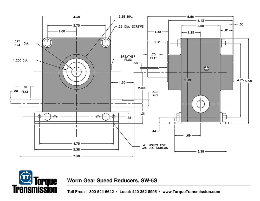 Right Angle Speed Reducers - Right Angle Speed Reducer | Torque Trans