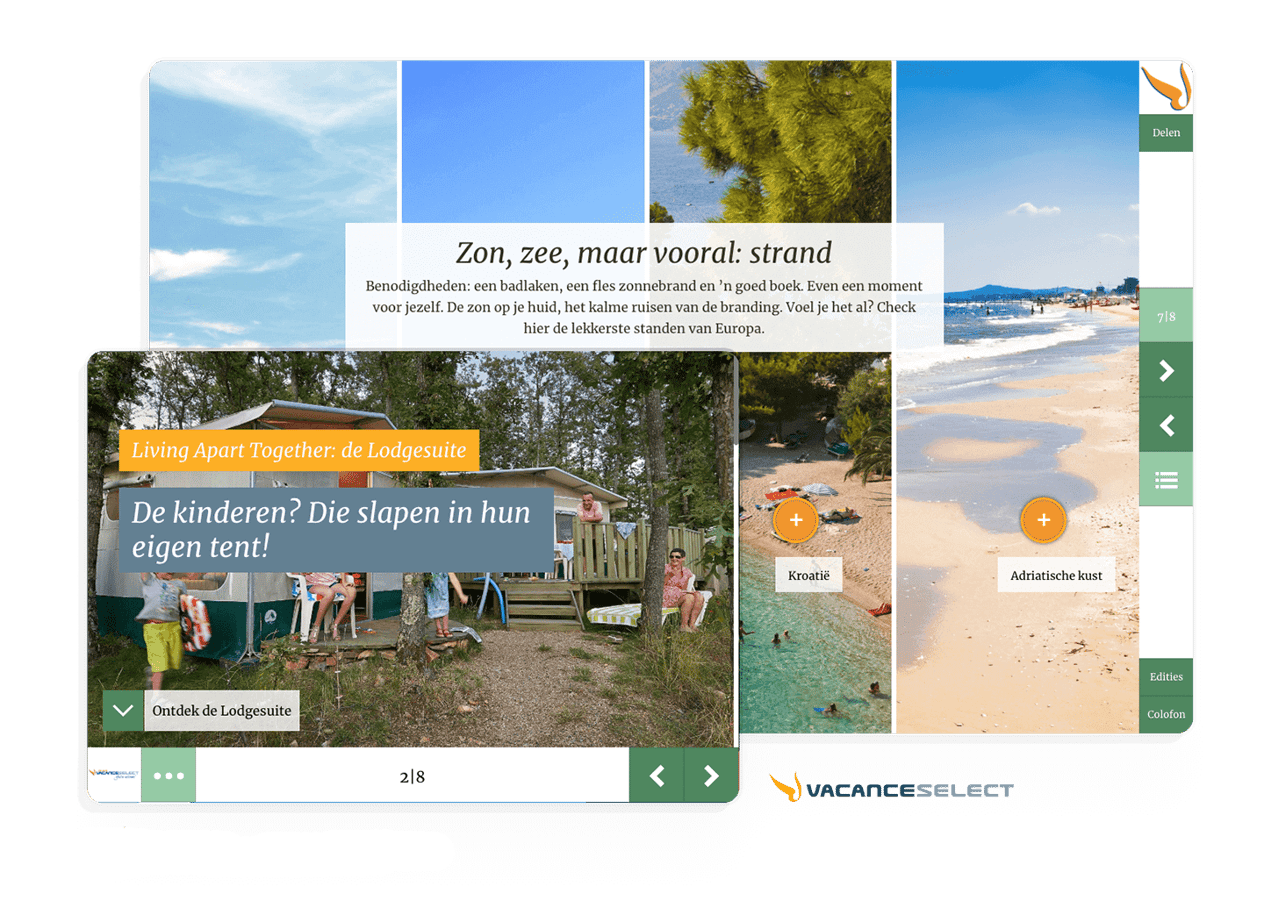 Examples of interactive magazines, brochures, newsletters, and more