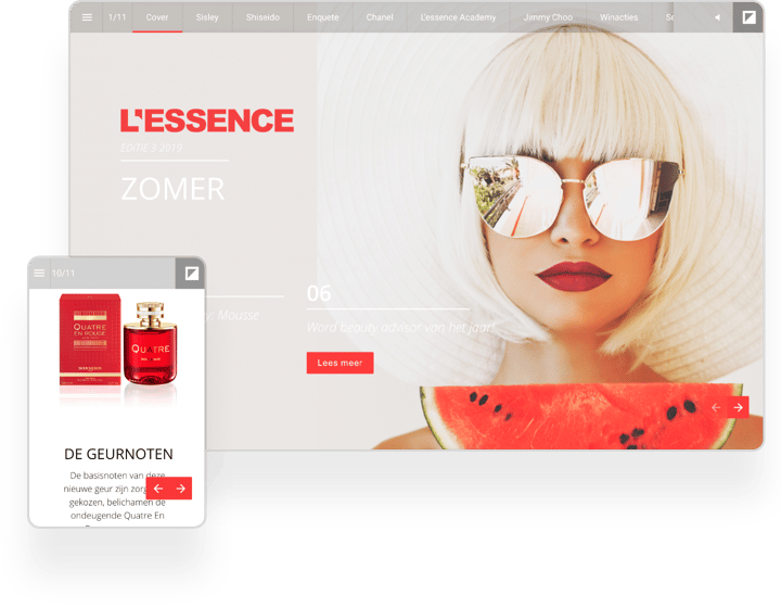 Examples of interactive magazines, brochures, newsletters, and more