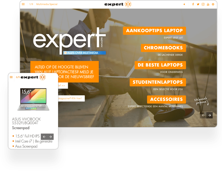 Examples of interactive magazines, brochures, newsletters, and more