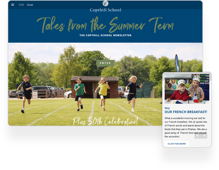 Examples of interactive magazines, brochures, newsletters, and more