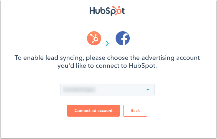 Connect your Facebook ad account to HubSpot