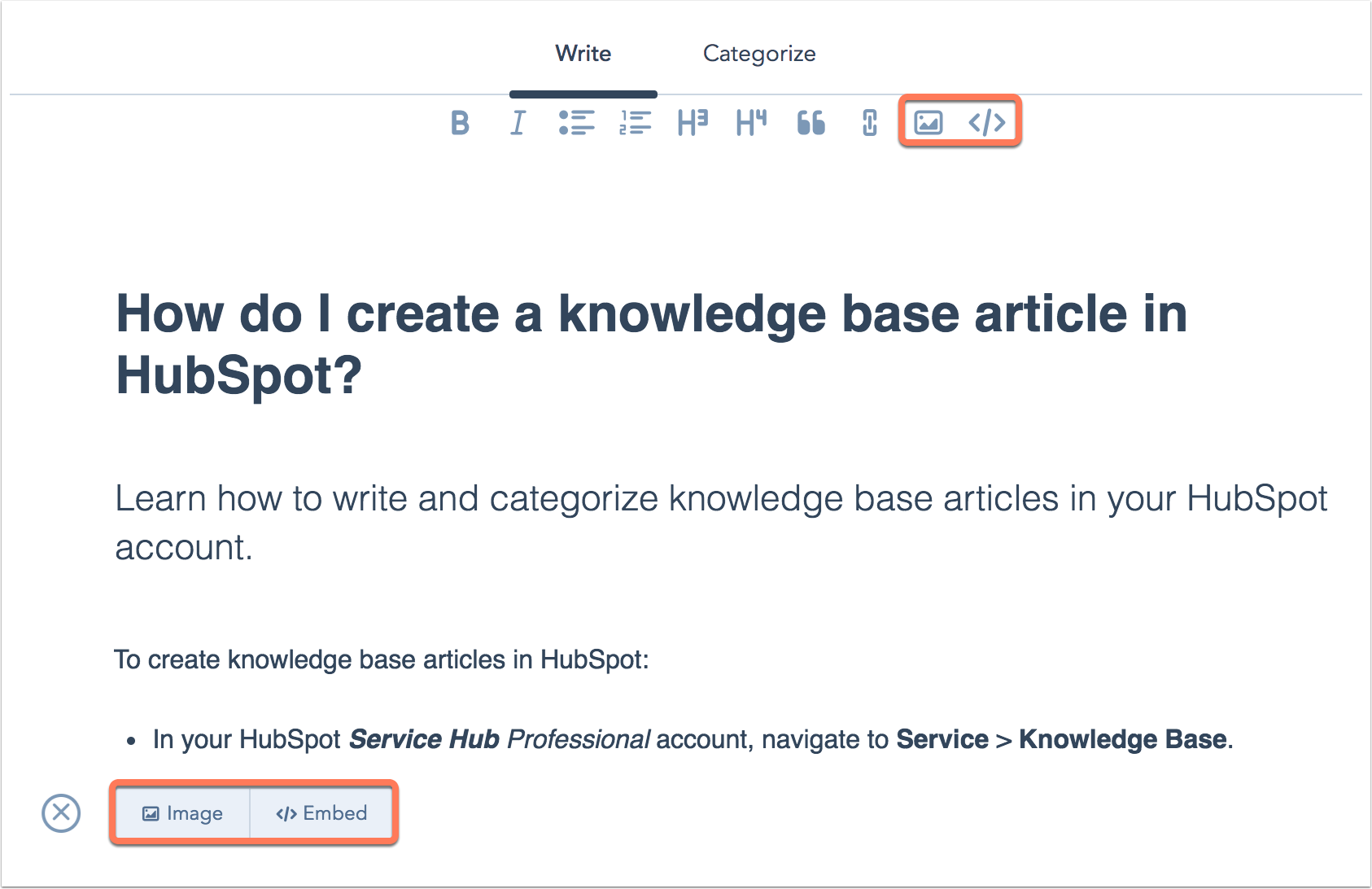 Create knowledge base articles