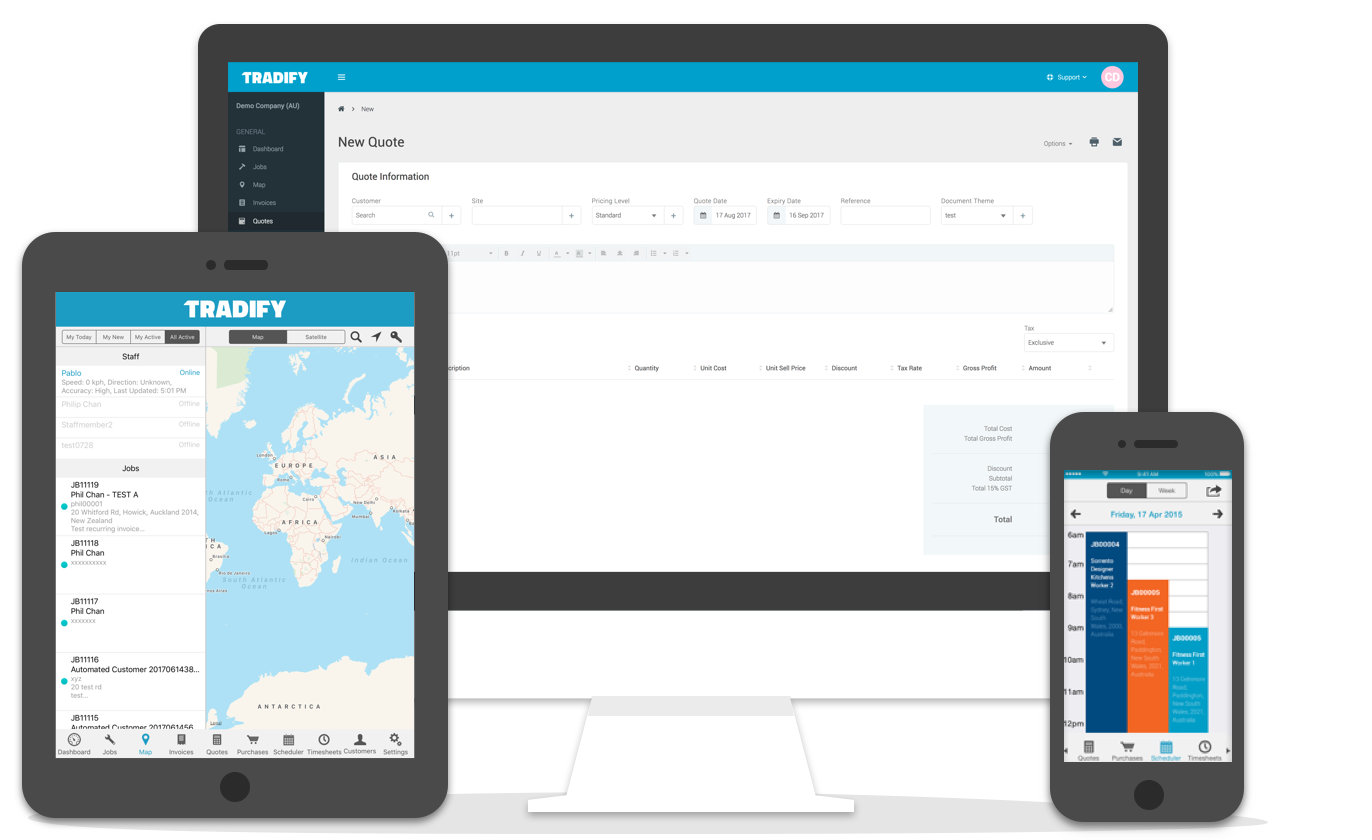 Features | Tradify