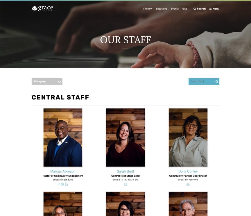 How Can I Make My Church Staff Page Better?