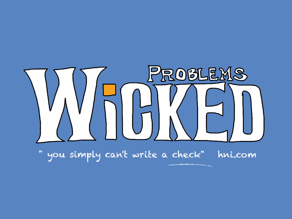 What Keeps You Up at Night? Identify your Wicked Problems.