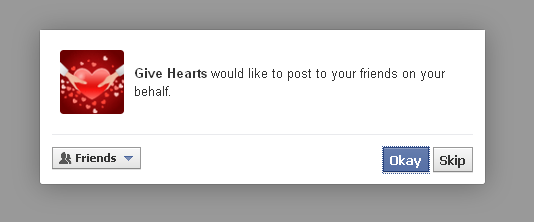 How to remove Give Hearts and other unwanted Facebook apps