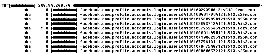 Fake Facebook login pages spreading by Facebook applications