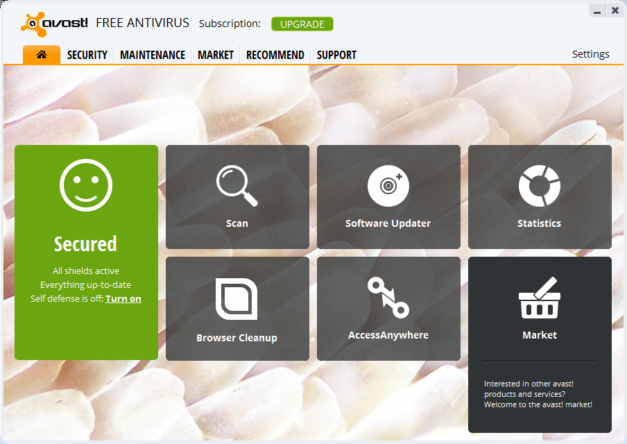 A interface de usuário do avast! 8: o estudo de um caso de design