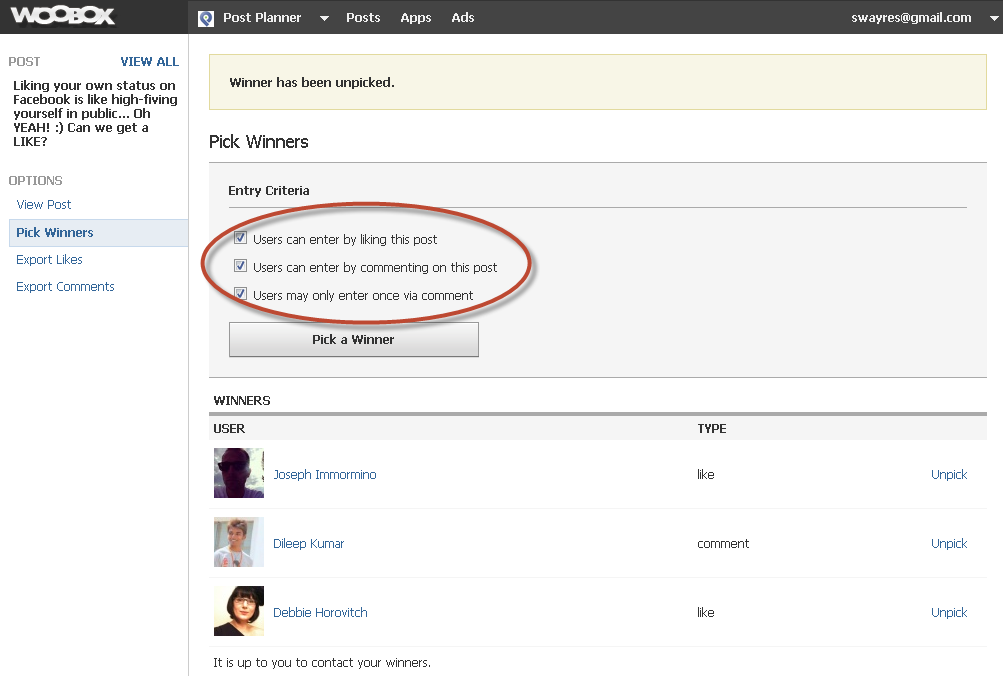 2 FREE Tools to Run a Facebook Contest & Pick a Winner