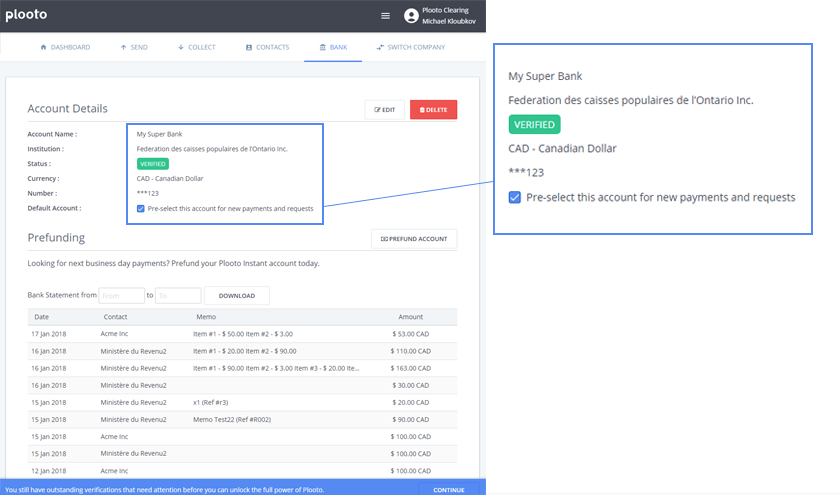 New Plooto Functionality: Invoices & Default Bank Selection