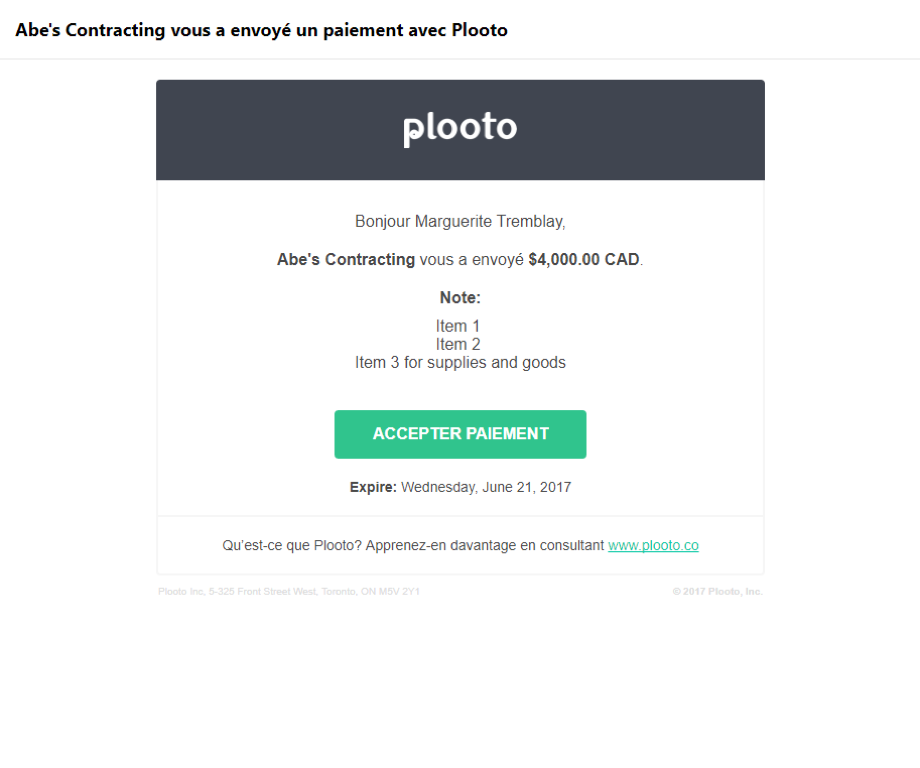 New Language Functionality: Send French Email Notifications