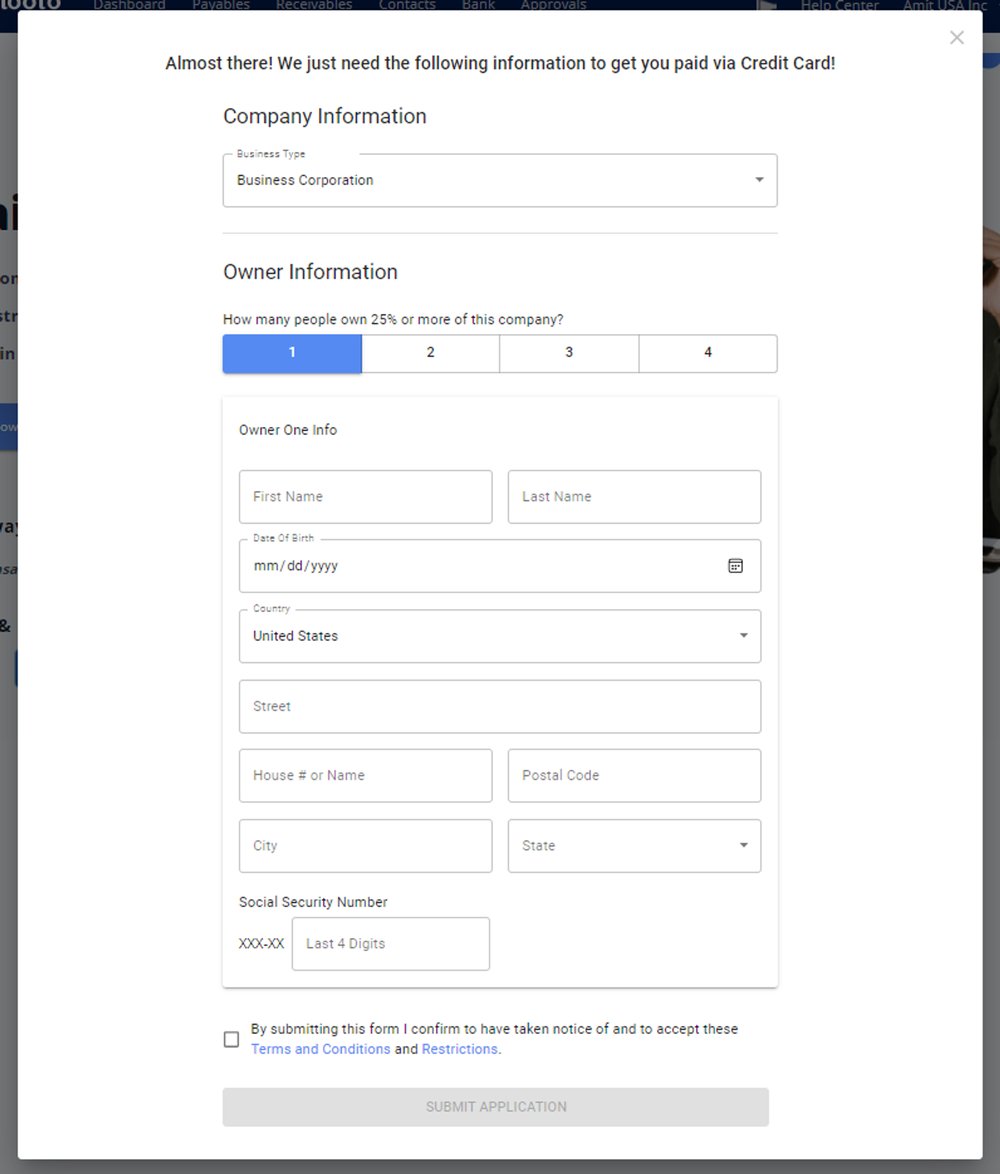 How to use Credit Cards for Accounts Receivables