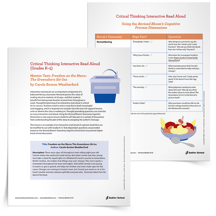 Interactive Read Aloud Strategies—23 Lessons to Use at Home