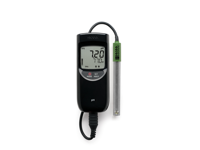 Waterproof Portable pH & Temperature Meter - HI991001