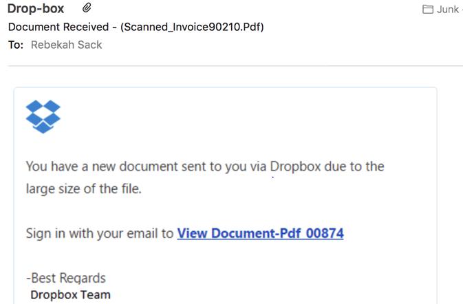 Common Examples Of A Phishing Email