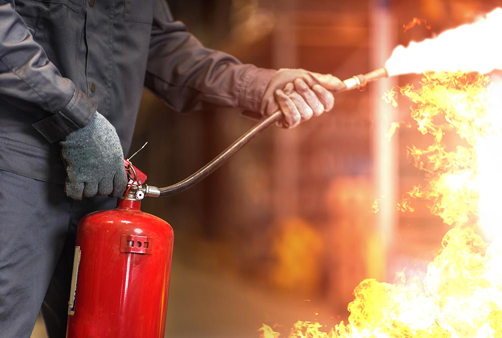 Working Fire Extinguisher