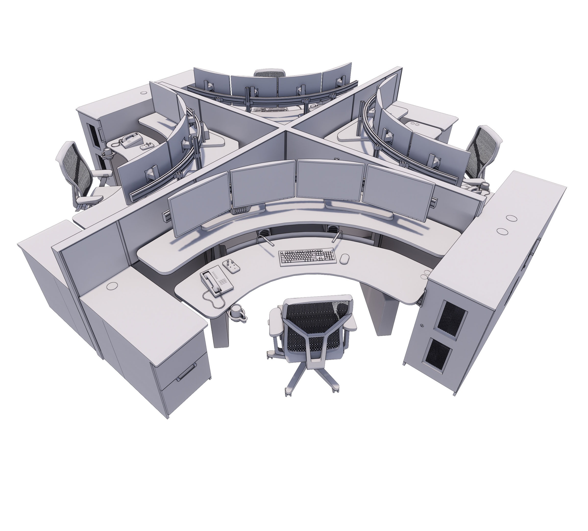 911 Dispatch Workstations | Consoles | Ergonomic Desks | Xybix