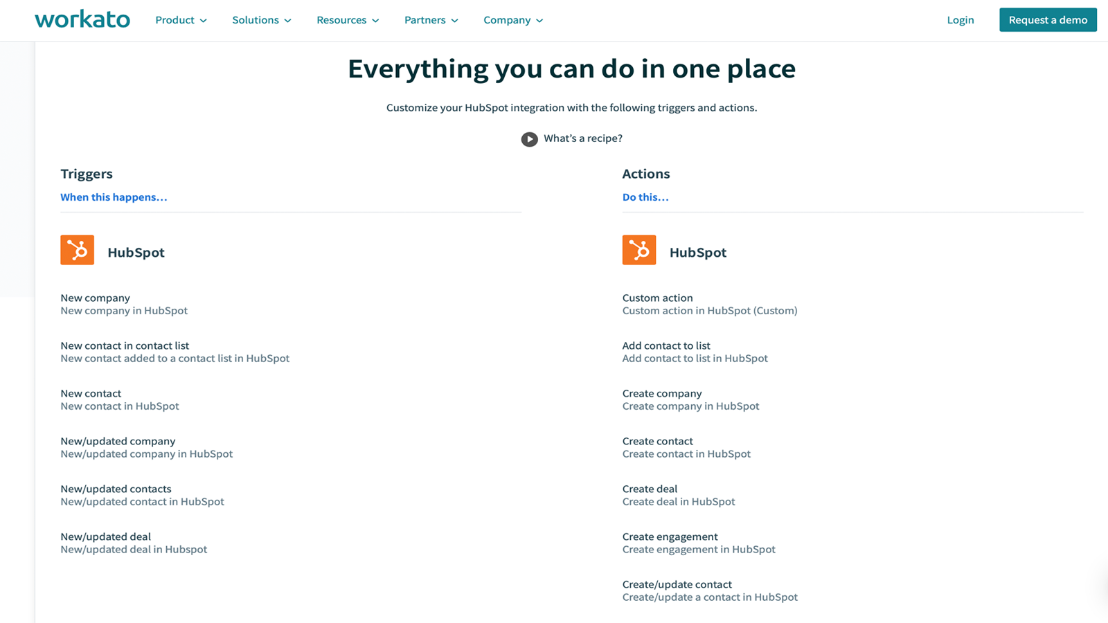Workato Hubspot Integration Connect Them Today