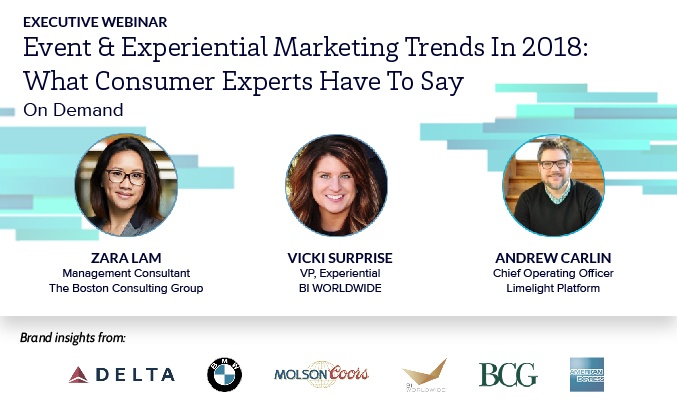 Event and Experiential Trends in 2018: What Consumer Experts Have to Say