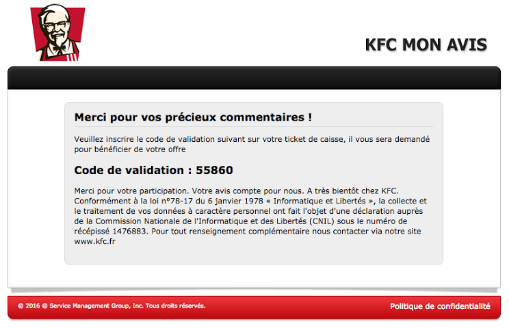 KFC, un exemple à suivre pour encourager vos clients à donner leur avis