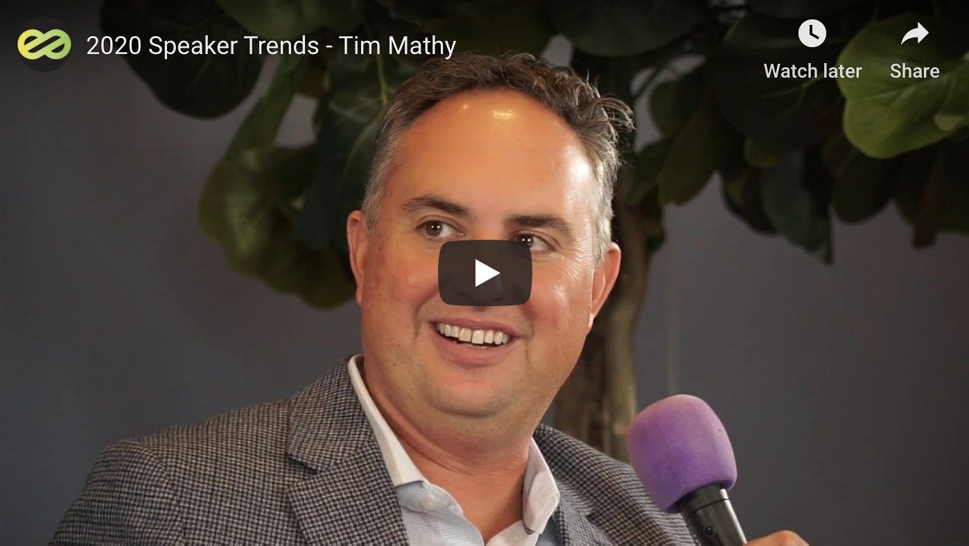 The Value of Working with a Speakers Bureau - Interview with Tim Mathy