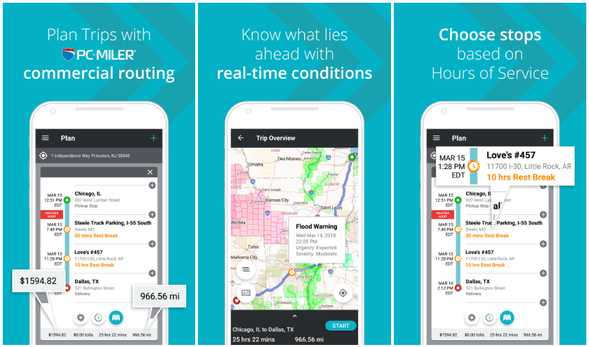 Introducing MileOn by PC*MILER - The New Driver Trip Planning App ...
