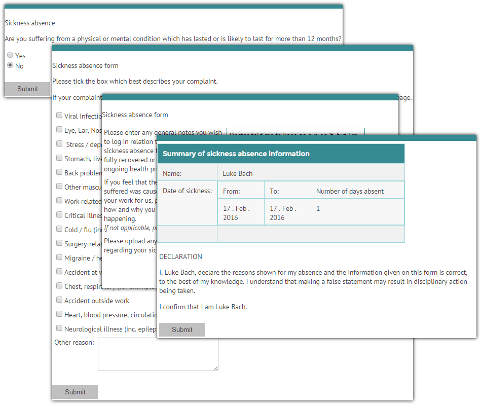 How to use absence management features as an employee