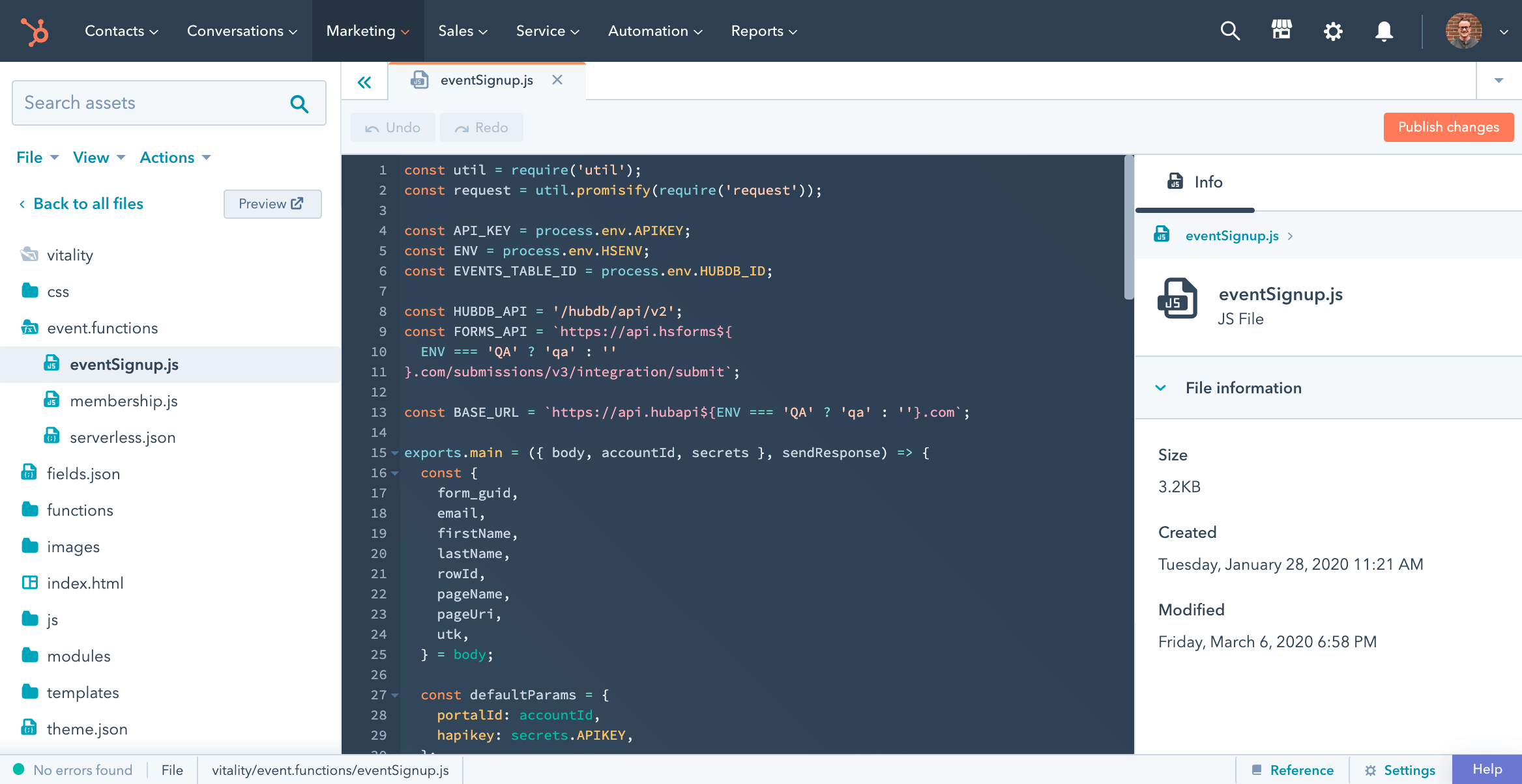 Serverless Functions | HubSpot
