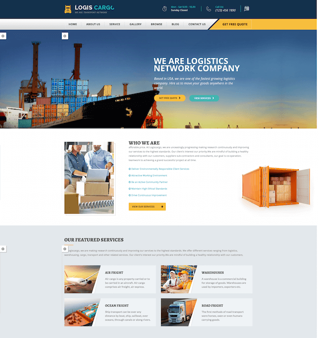 13 Best Transportation and Logistics WordPress Themes for 2020