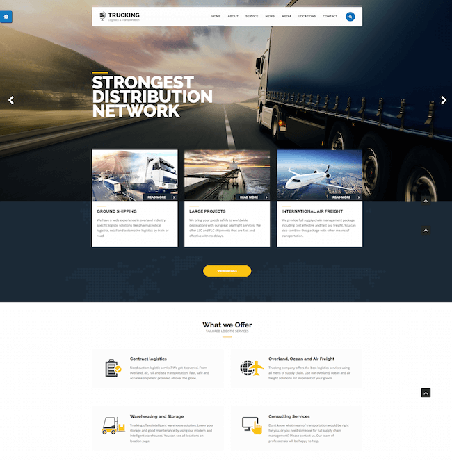 13 Best Transportation and Logistics WordPress Themes for 2020