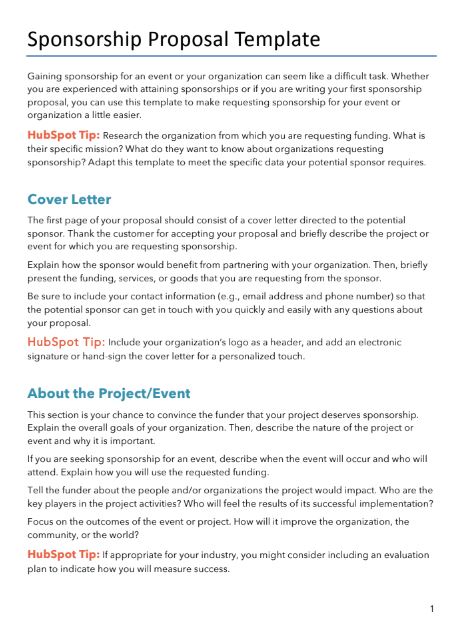 Examples Of Project Proposals For Funding