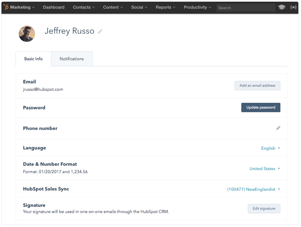 HubSpot Community - Refreshed User Profile & Preferences Screen ...