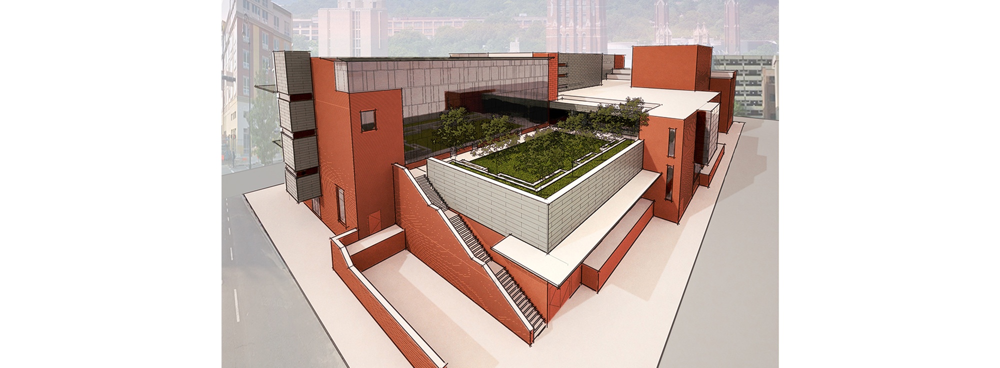 Rooftop Courtyard design