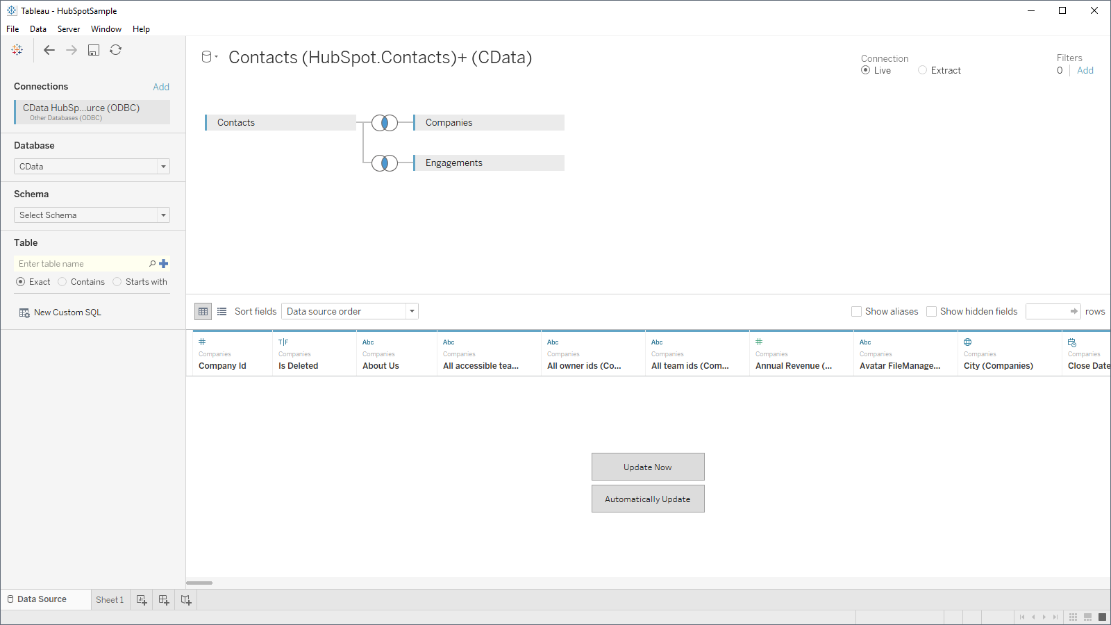 CData Drivers for HubSpot - App for HubSpot