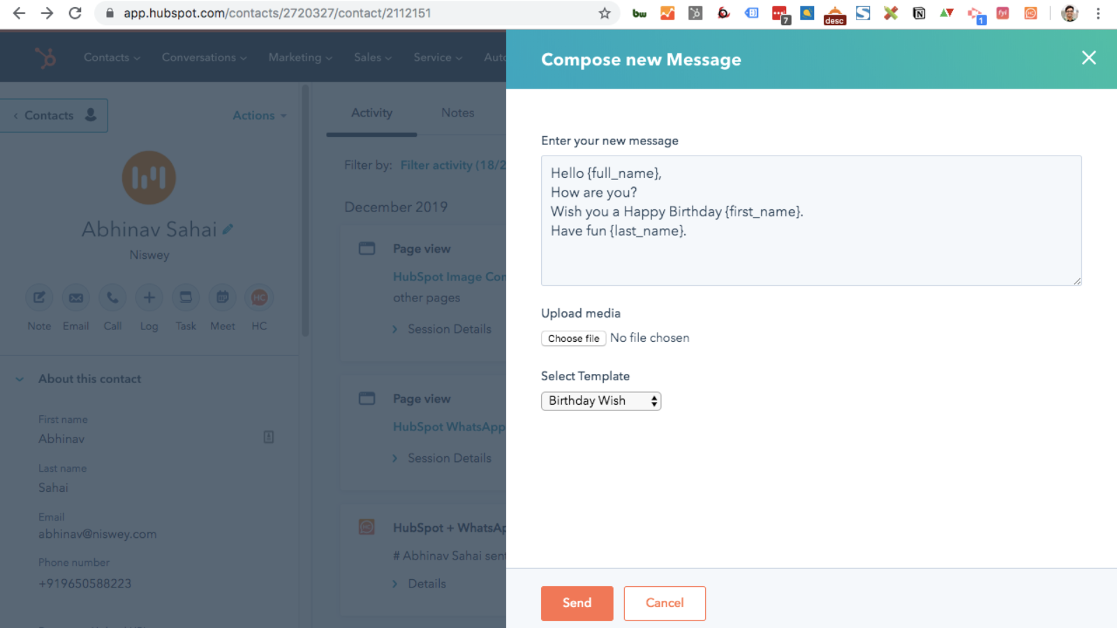 HubSpot + WhatsApp Integration HubSpot Integration | Connect Them Today