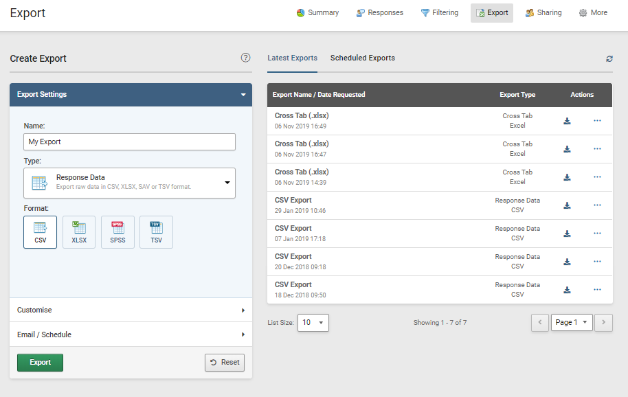 Introducing the new Export Tool - SmartSurvey