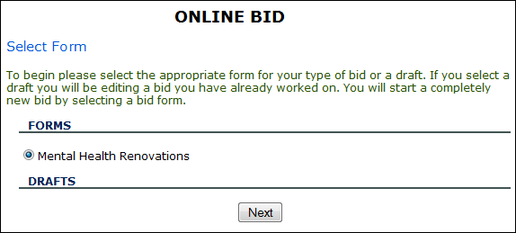 Submitting a Bid | I.S. Help