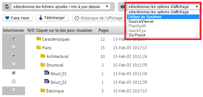 Afficher les documents | Aider