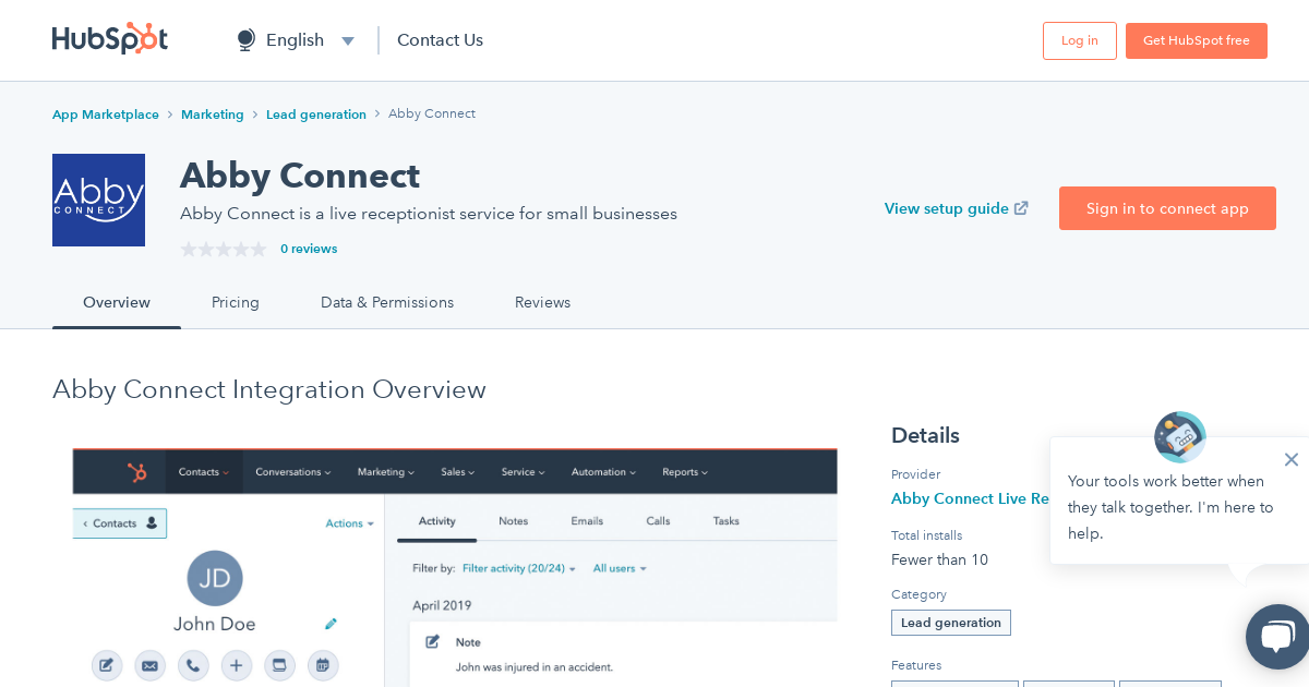Abby Connect HubSpot Integration | Connect Them Today