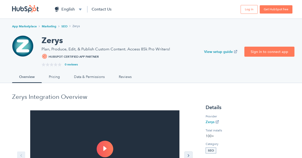 Zerys HubSpot Integration | Connect Them Today