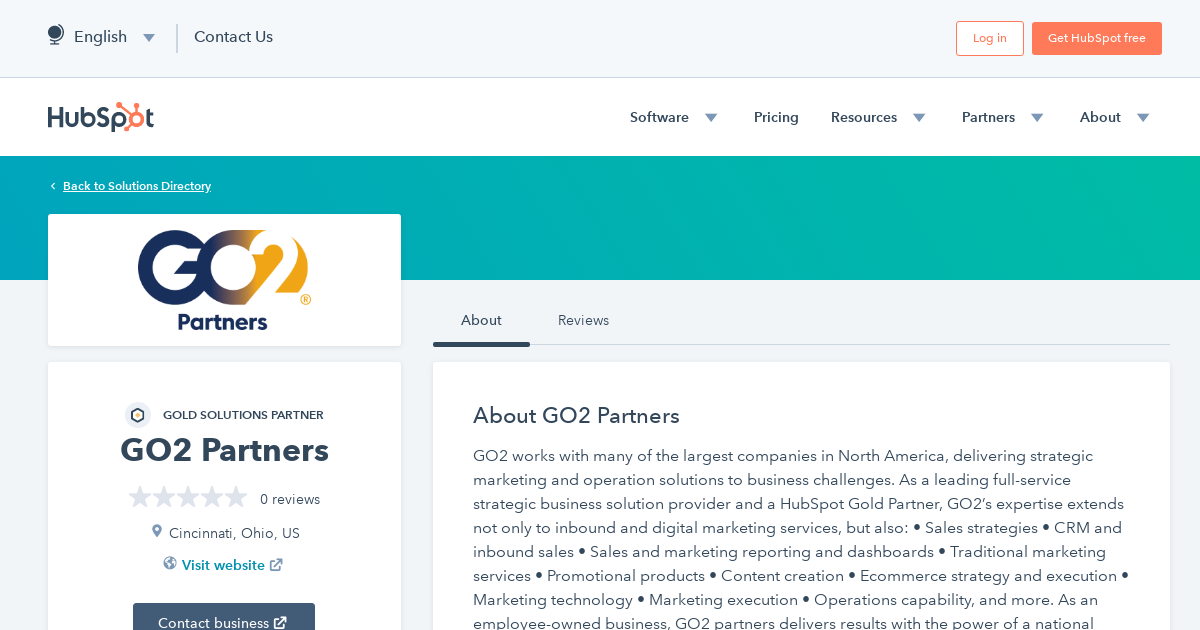 GO2 Partners Agency Services & Qualifications | HubSpot