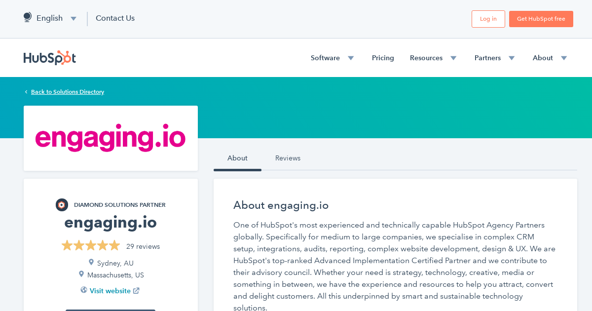engaging.io Agency Services & Qualifications | HubSpot