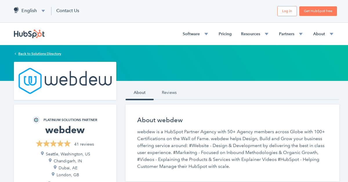 webdew Agency Services & Qualifications | HubSpot