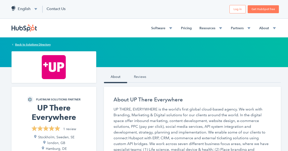 UP There Everywhere Agency Services & Qualifications | HubSpot