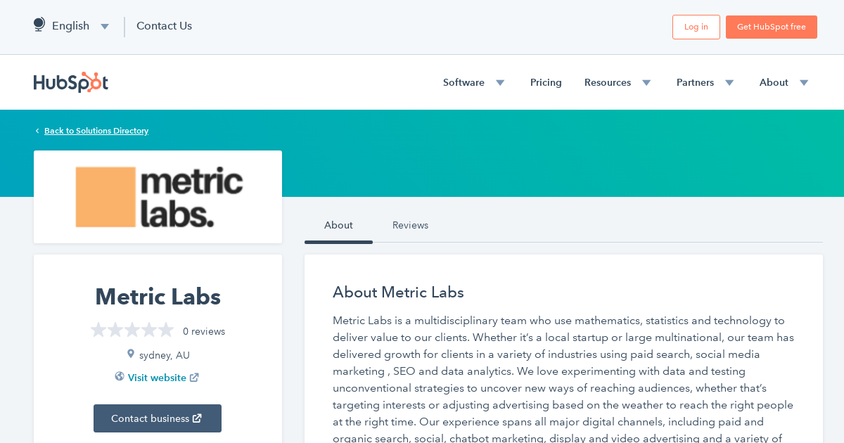 Metric Labs Agency Services & Qualifications | HubSpot