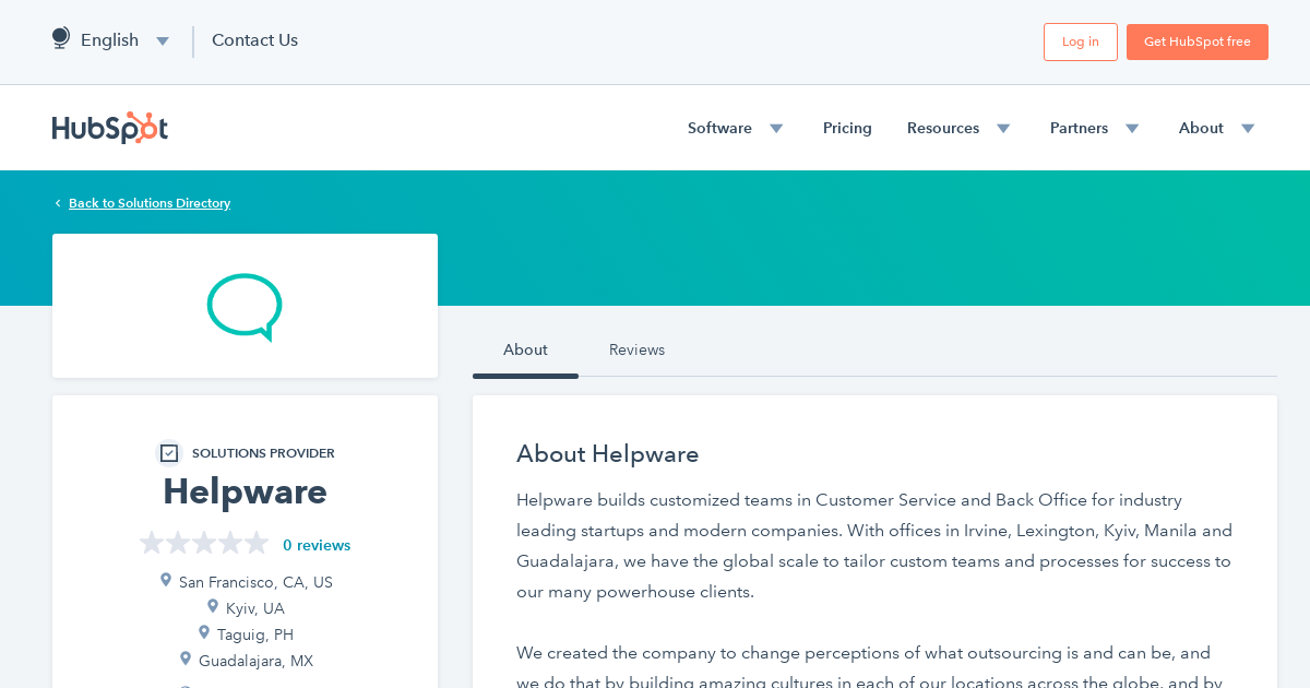 Helpware Agency Services & Qualifications | HubSpot